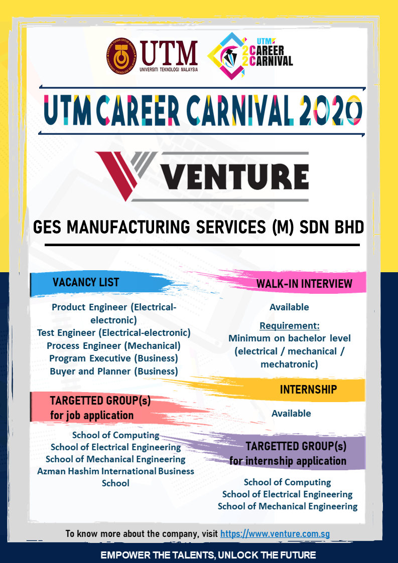 Internship & Job Opportunities (GES Manufacturing Services (M) Sdn Bhd ...