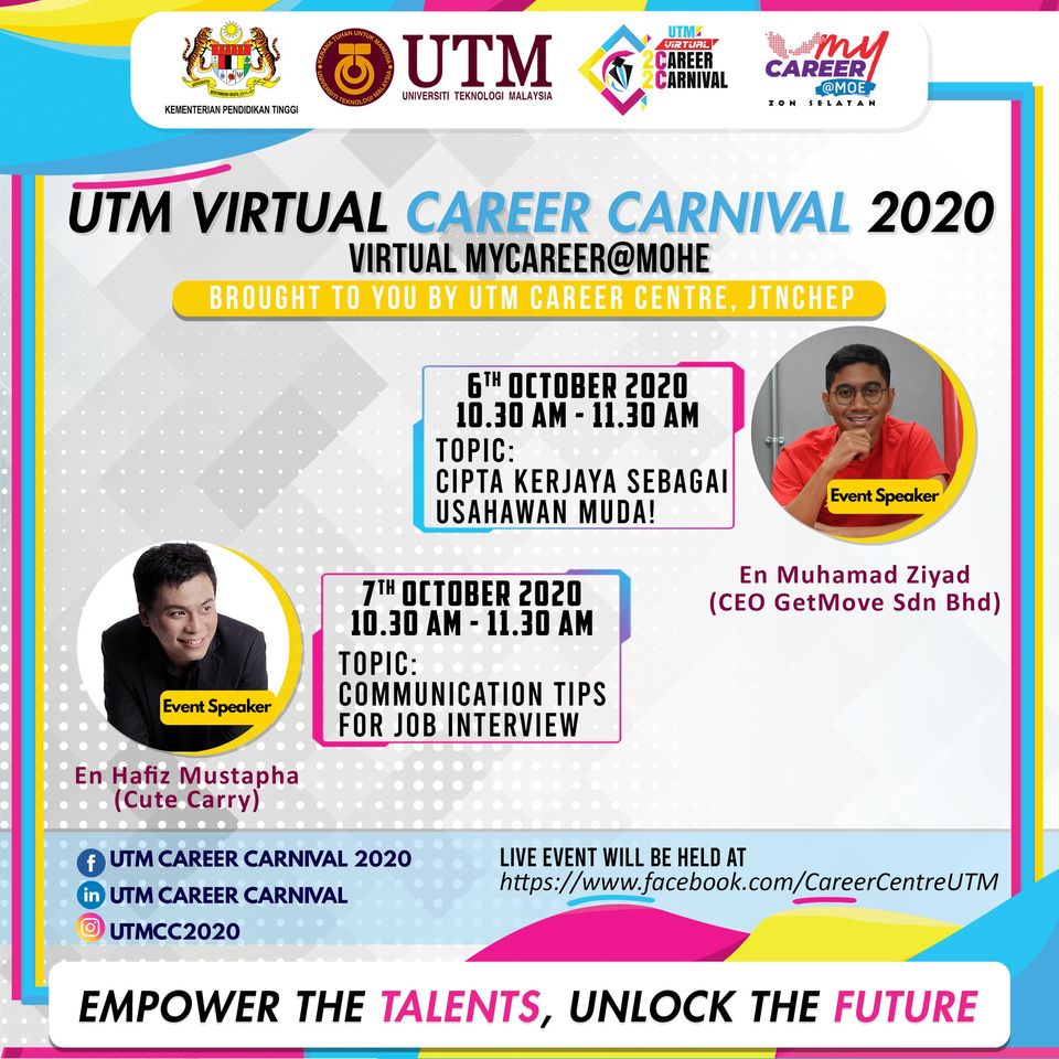 Virtual Career Talk by UTM Career Centre, JTNCHEP | UTM CAREER CARNIVAL ...