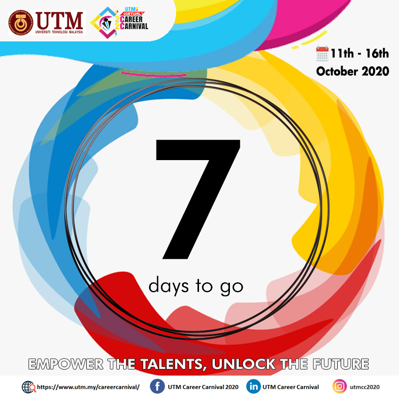 D-7 of UTMVCC 2020 | UTM CAREER CARNIVAL 2023