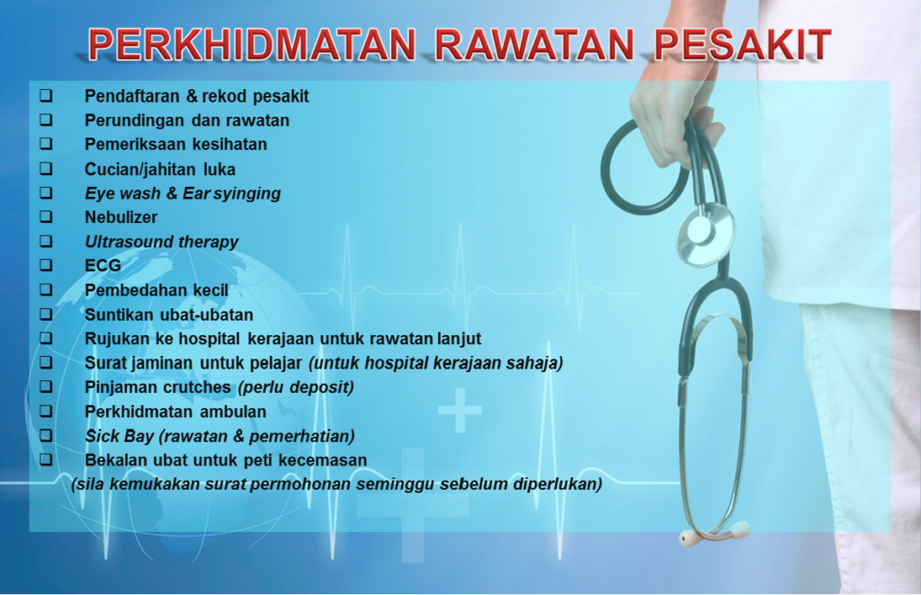 RAWATAN PESAKIT | Pusat Kesihatan UTM KL